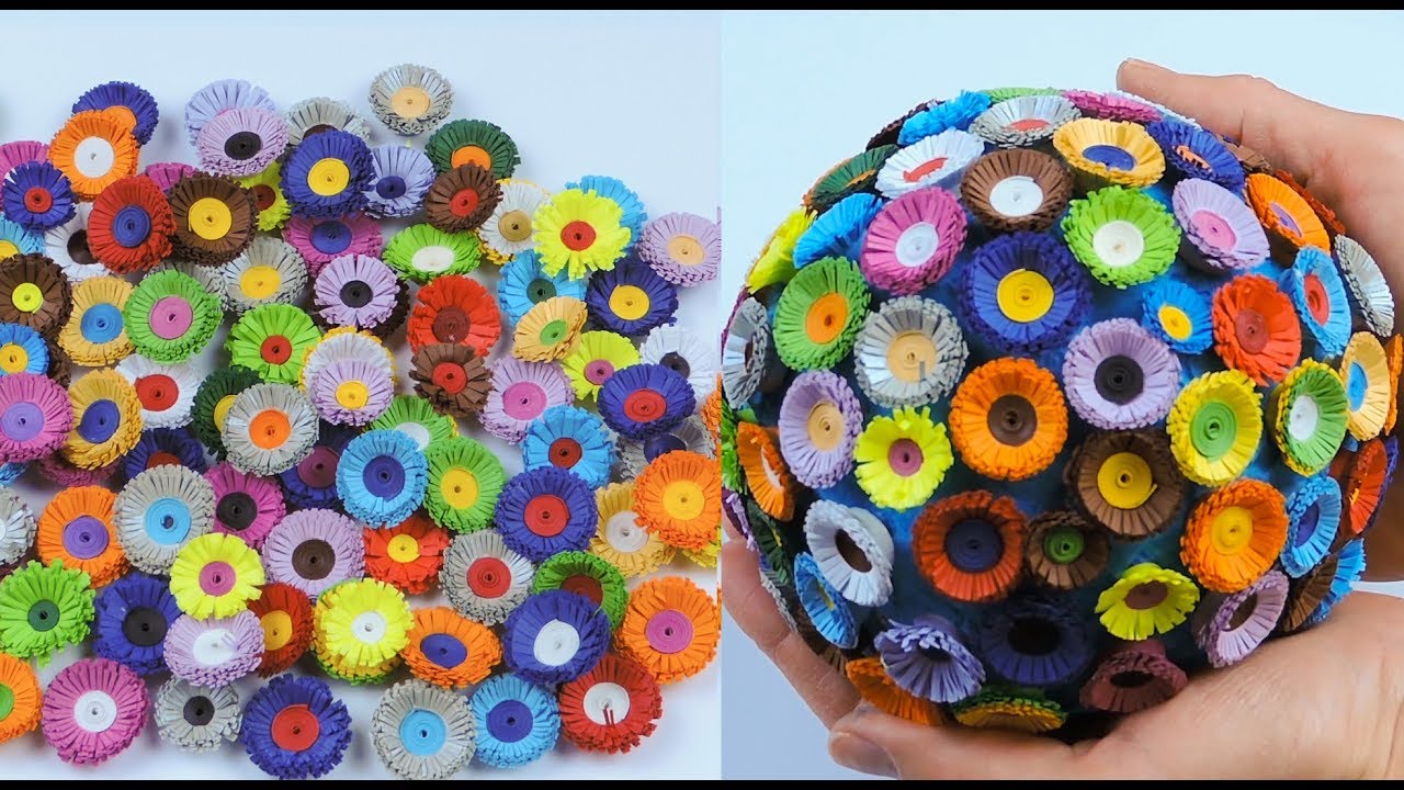Quilling Decor Ball DIY - YouTube