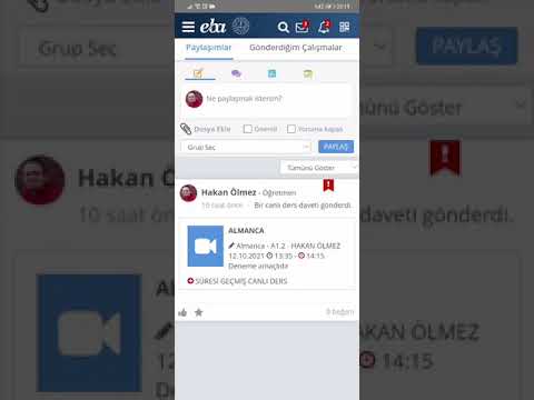 EBA DA CANLI DERS NASIL OLUŞTURULUR?