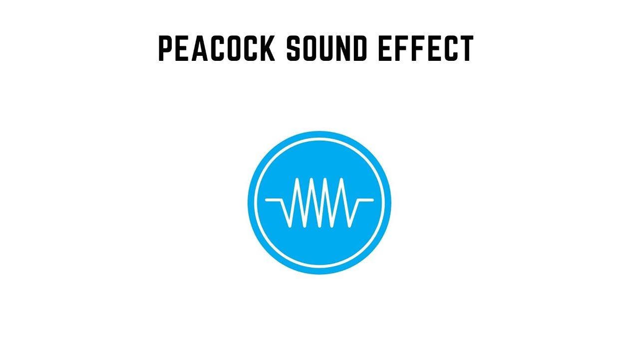 Peacock Sound Effect - YouTube