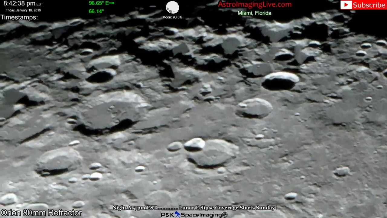 Scanning The Moon Surface LIVE! (1/18/19) - YouTube
