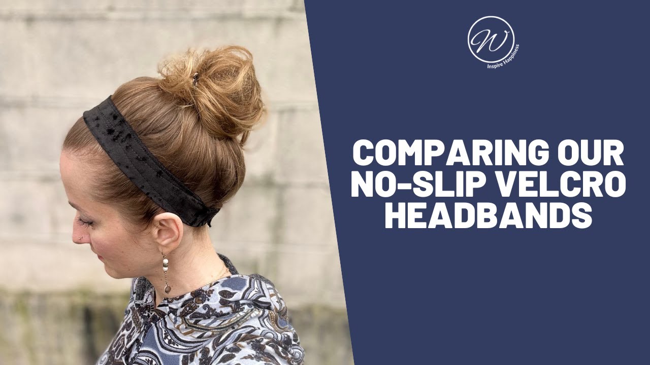 Let’s compare our NEW Narrow No Slip Velcro Headband - YouTube