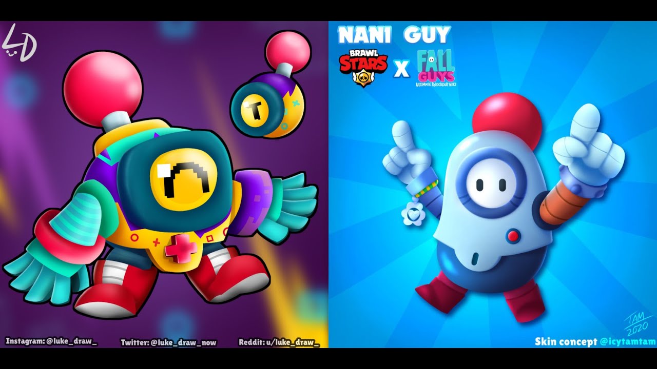 Brawl Stars - New Skin Ideas. Nani Skin Ideas. - YouTube