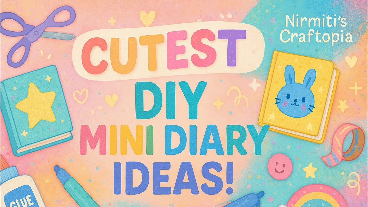 CUTEST DIY MINI DIARY IDEAS You Must Try - YouTube