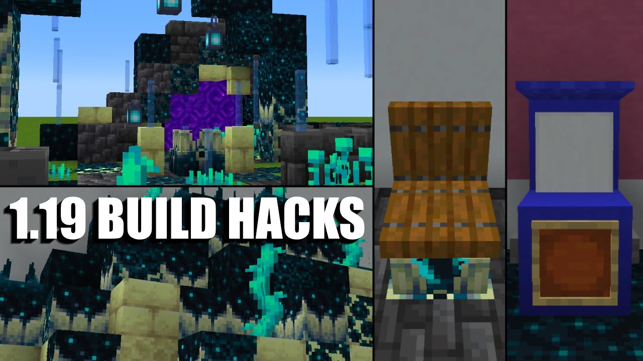 1.19 Minecraft Deep Dark Build Hacks and Ideas - YouTube