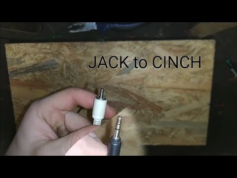 How to connect JACK to CINCH - YouTube