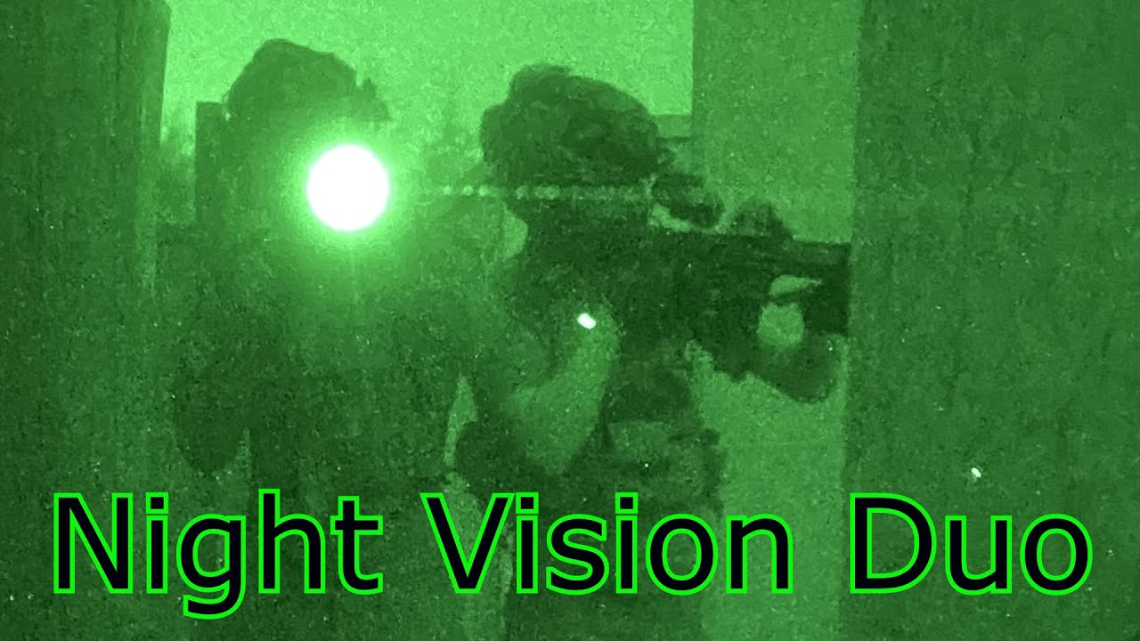 Night Vision Duo Dominates The Game - CZ Airsoft Night Game - YouTube
