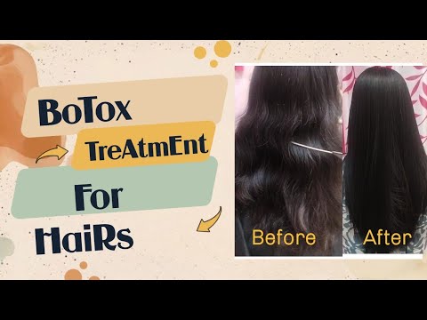 Hair botox treatment- After result! hair Botox treatment - YouTube