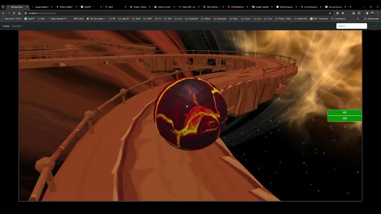 BabylonJS - Maze (generated with blender python generator) - YouTube