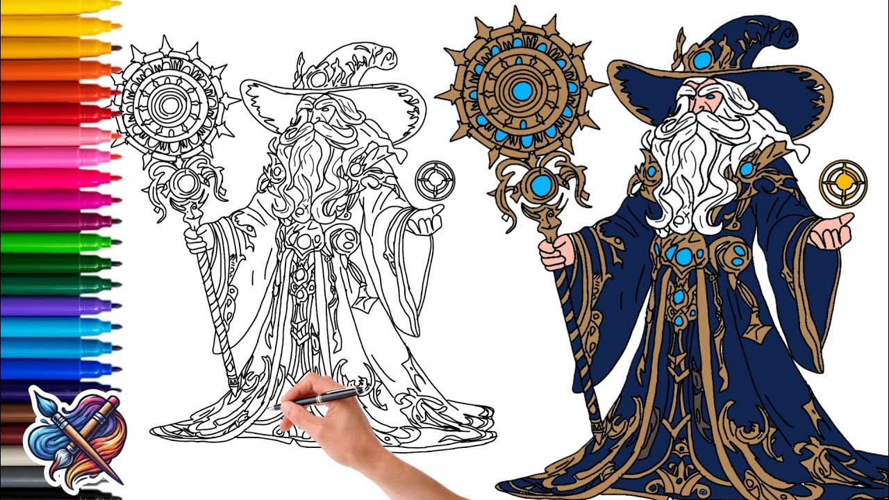 How to Draw Wizard of Eternity from Medieval Fantasy | The Creative ...