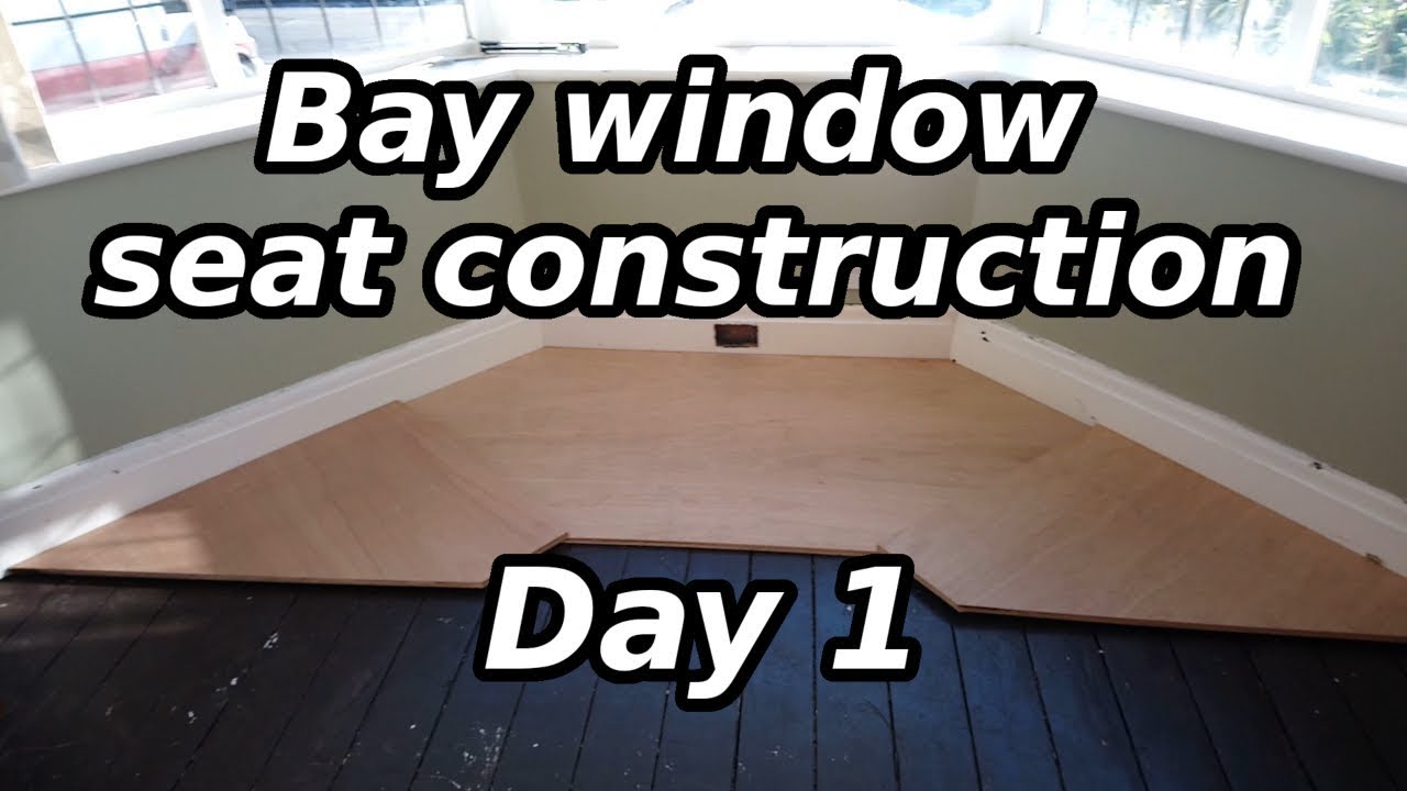 Bay window seat construction- day 1 Base layer n lots of thinking ...