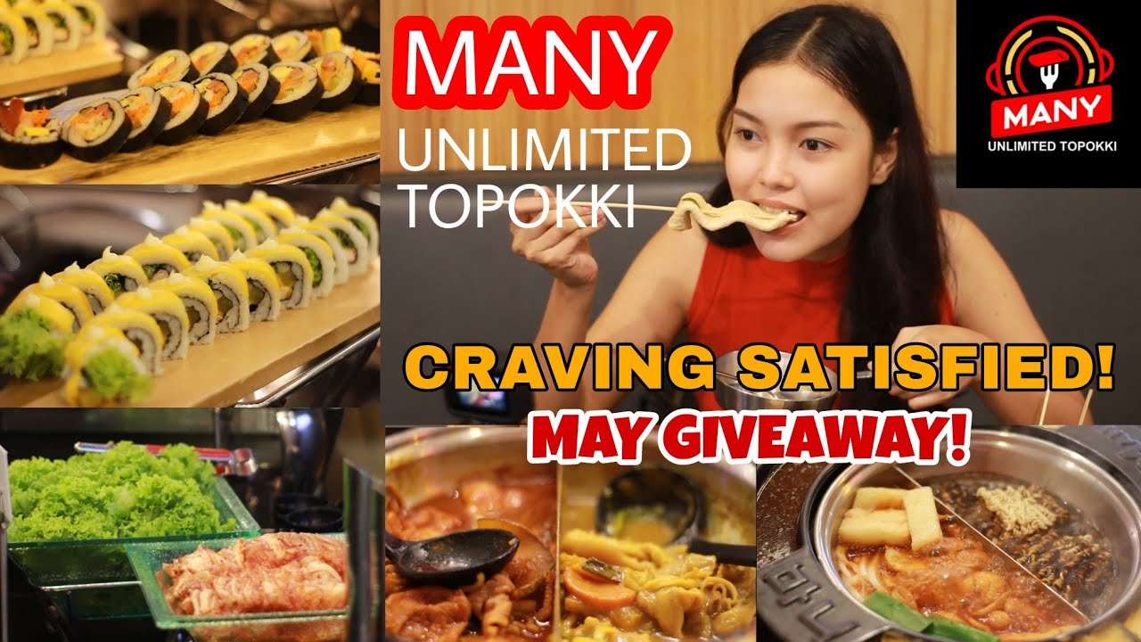 MANY UNLIMITED TOPOKKI MUKBANG (10,000 SUBSCRIBERS GIVEAWAY!) | MUST ...
