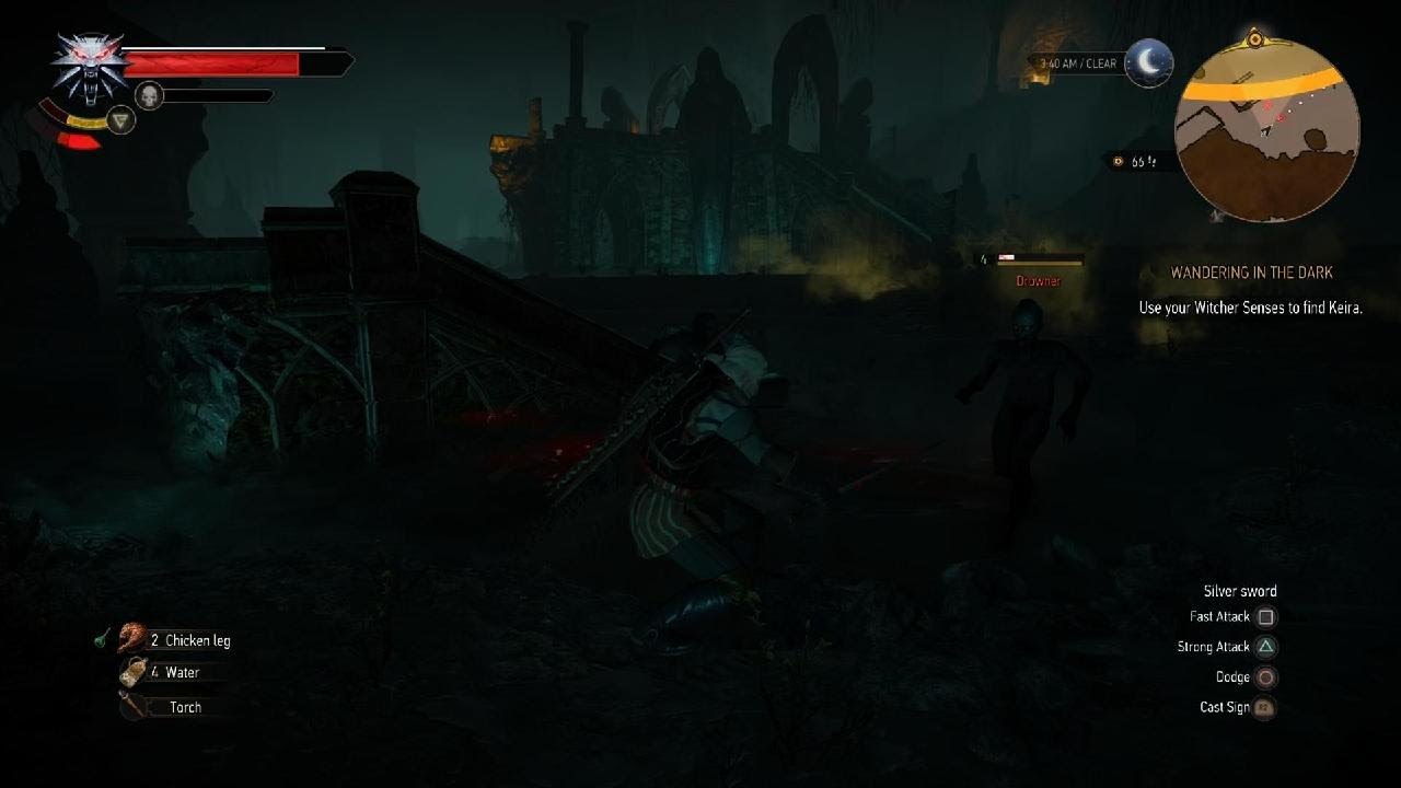The Witcher 3: Wild Hunt_ Use Your Witcher Sense to Find Keera - YouTube