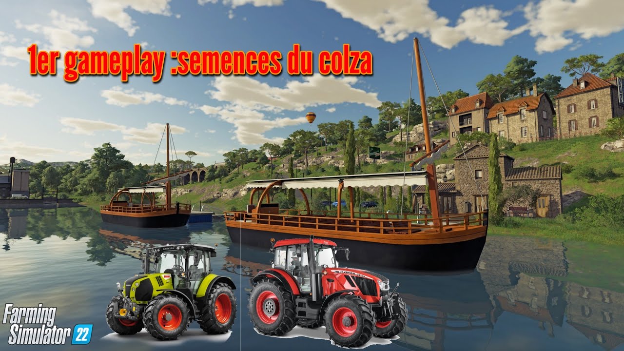 Farming Simulator22 : 1er gameplay - YouTube
