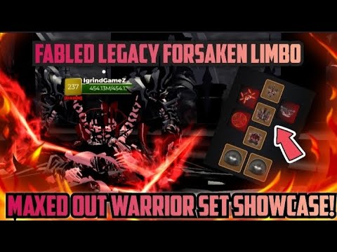 FULLY MAXED OUT FORSAKEN LIMBO WARRIOR SET SHOWCASE!!! - Fabled Legacy ...