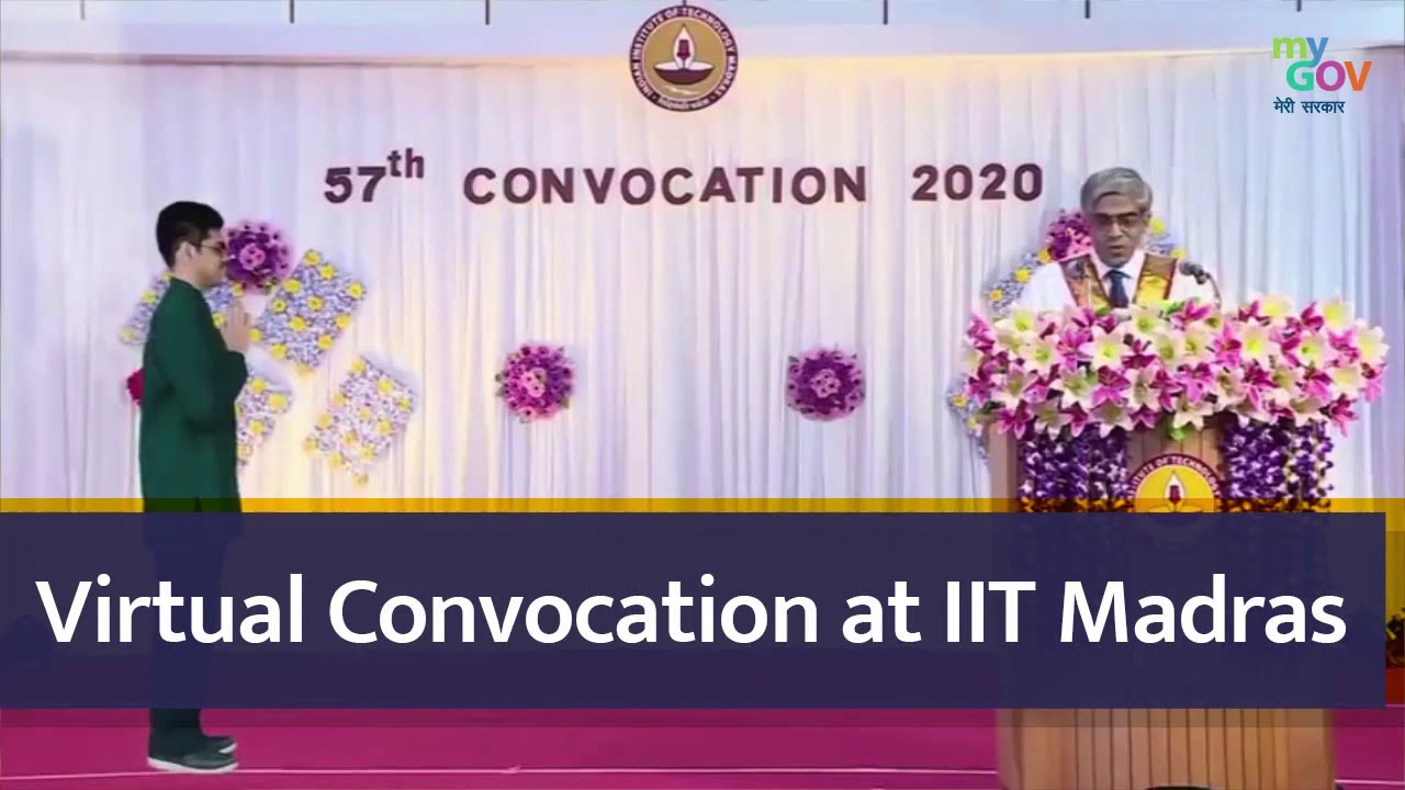 Virtual Convocation at IIT Madras - YouTube