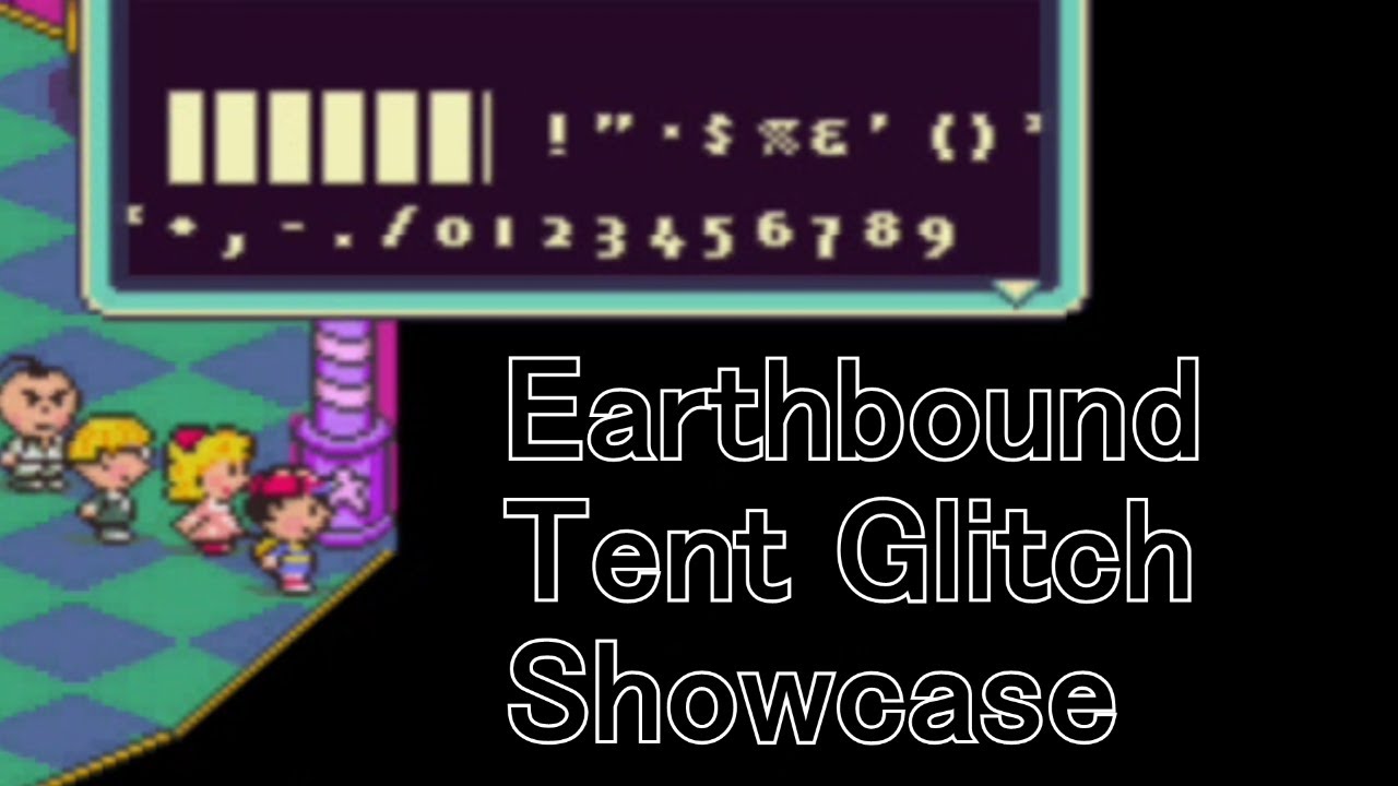 Earthbound Tent Glitch Showcase - YouTube
