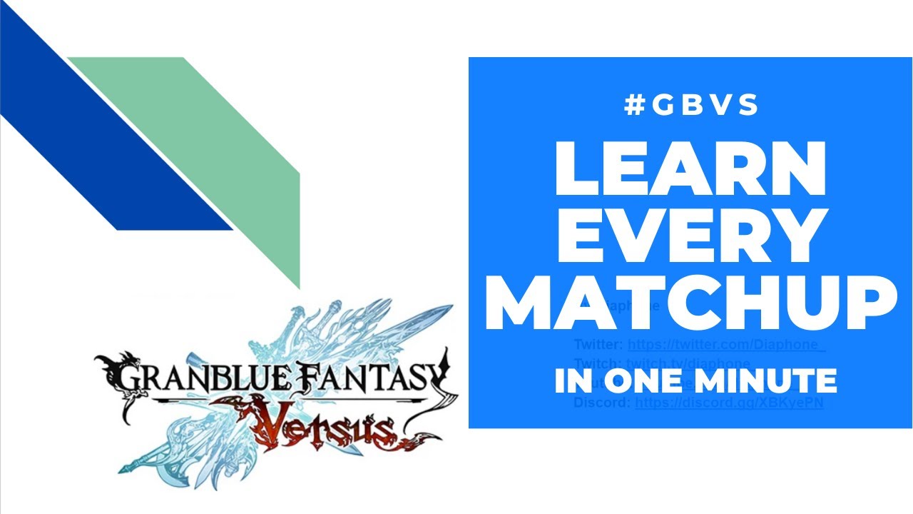 #GBVS Matchups 101 | Learn to fight every character in One Minute ...