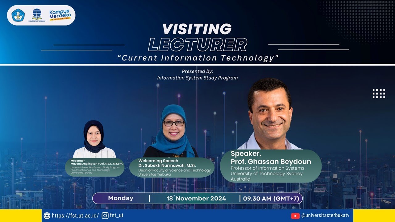 Visiting Lecturer “Current Information Technology” - YouTube