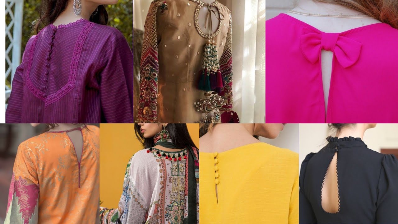 Top Back Gala Designs: Latest Back Neck Designs: Back Neck Button ...