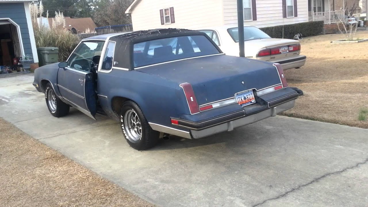 83 Cutlass with 40 series Flowmasters - YouTube