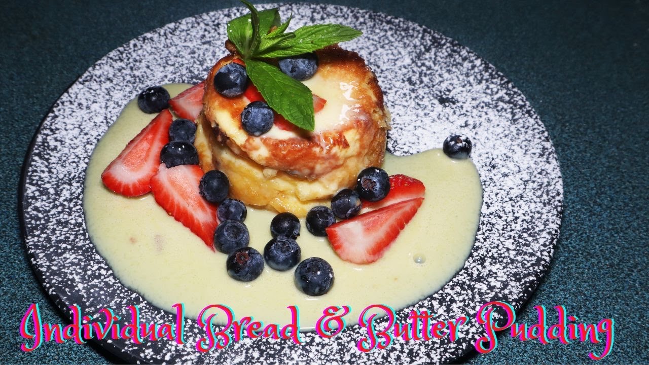 Perfect Individual Bread and Butter Pudding - YouTube
