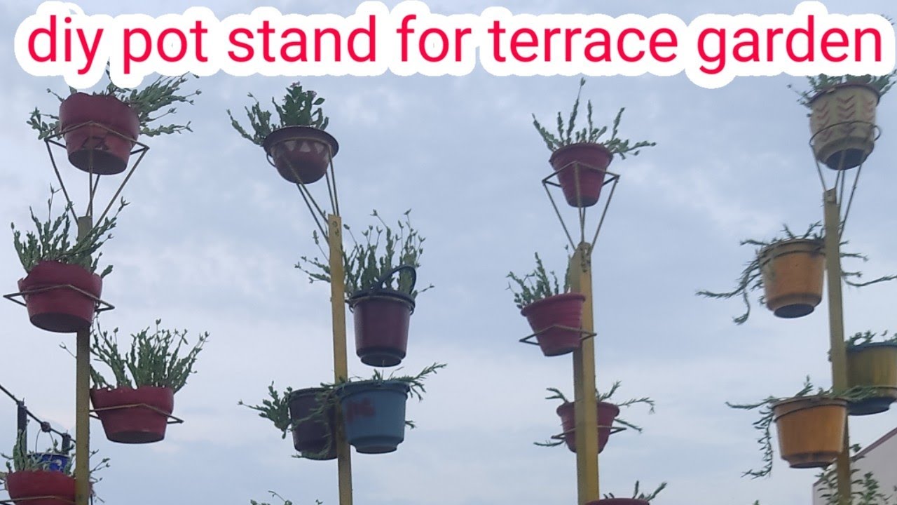 महंगा pot stand बनवाया मैंने बिल्कुल सस्ते में pot stand for terrace ...