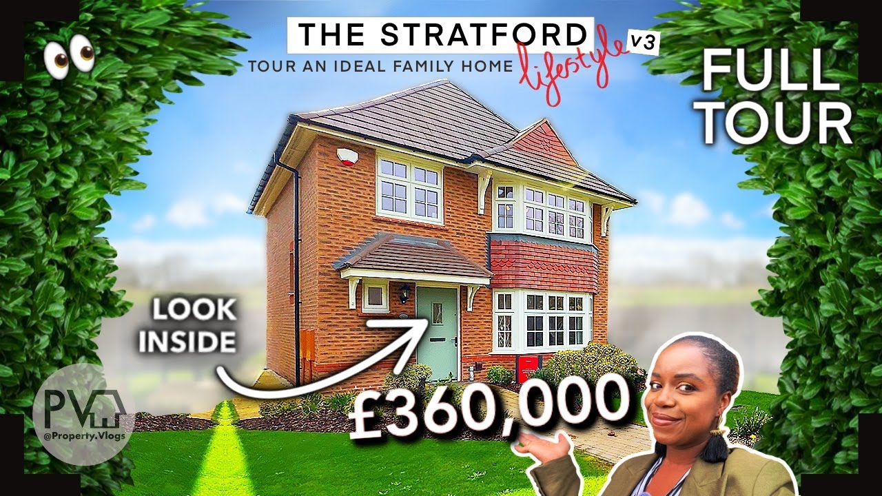 INSIDE a DESIRABLE 😍 £360K 3 BED New Build House The Stratford ...