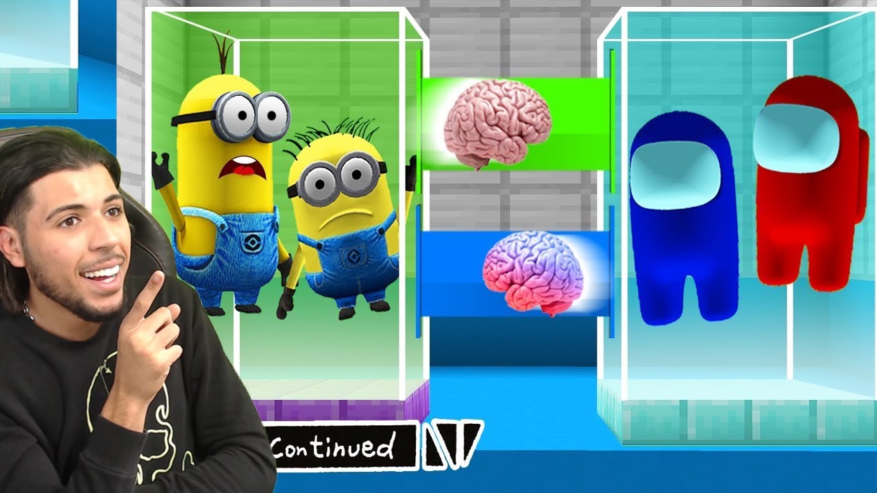 LES MINION.EXE ÉCHANGE LEURS CORPS AVEC AMONG US MINECRAFT !! - YouTube