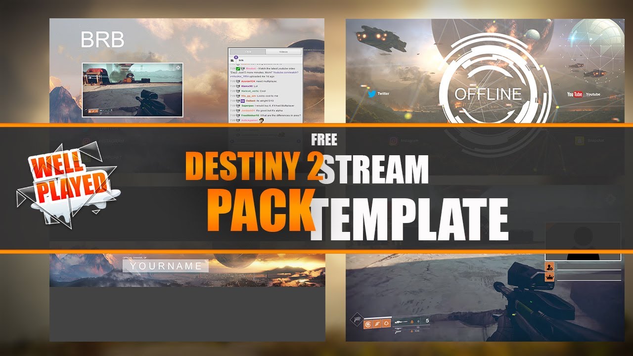 Destiny 2 FREE STREAM OVERLAY - YouTube