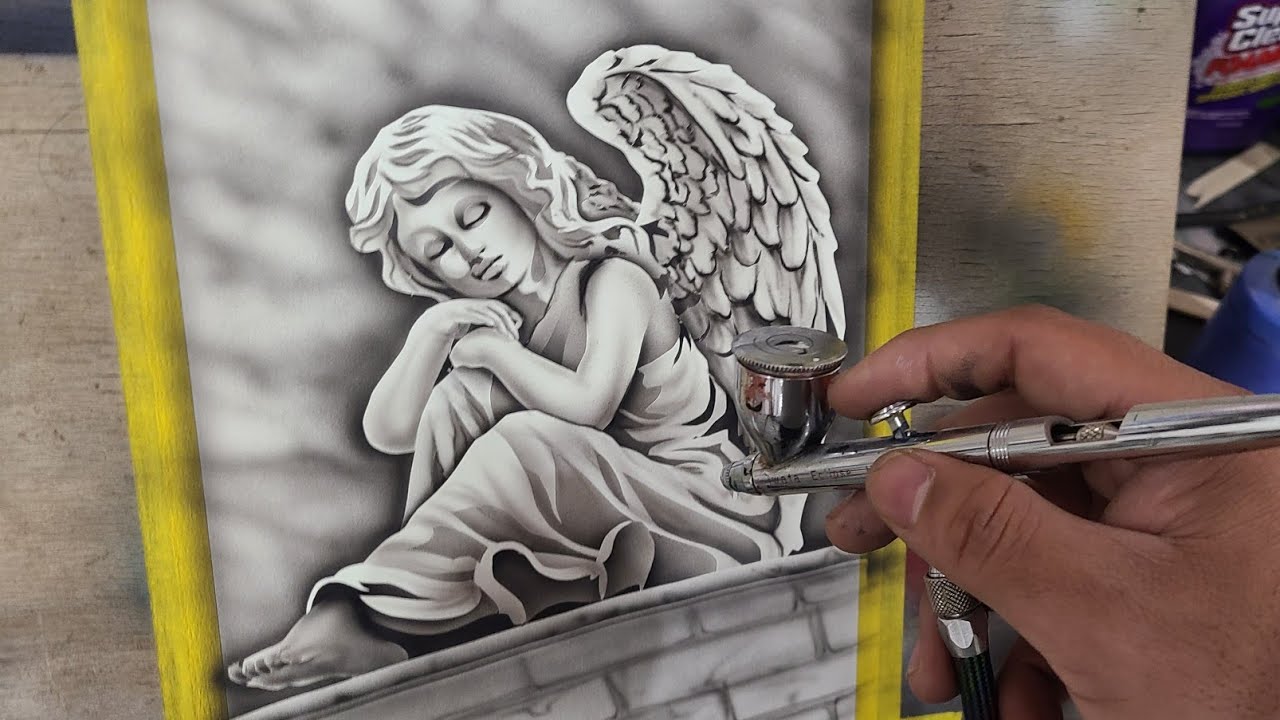 How to Airbrush an Angel - YouTube