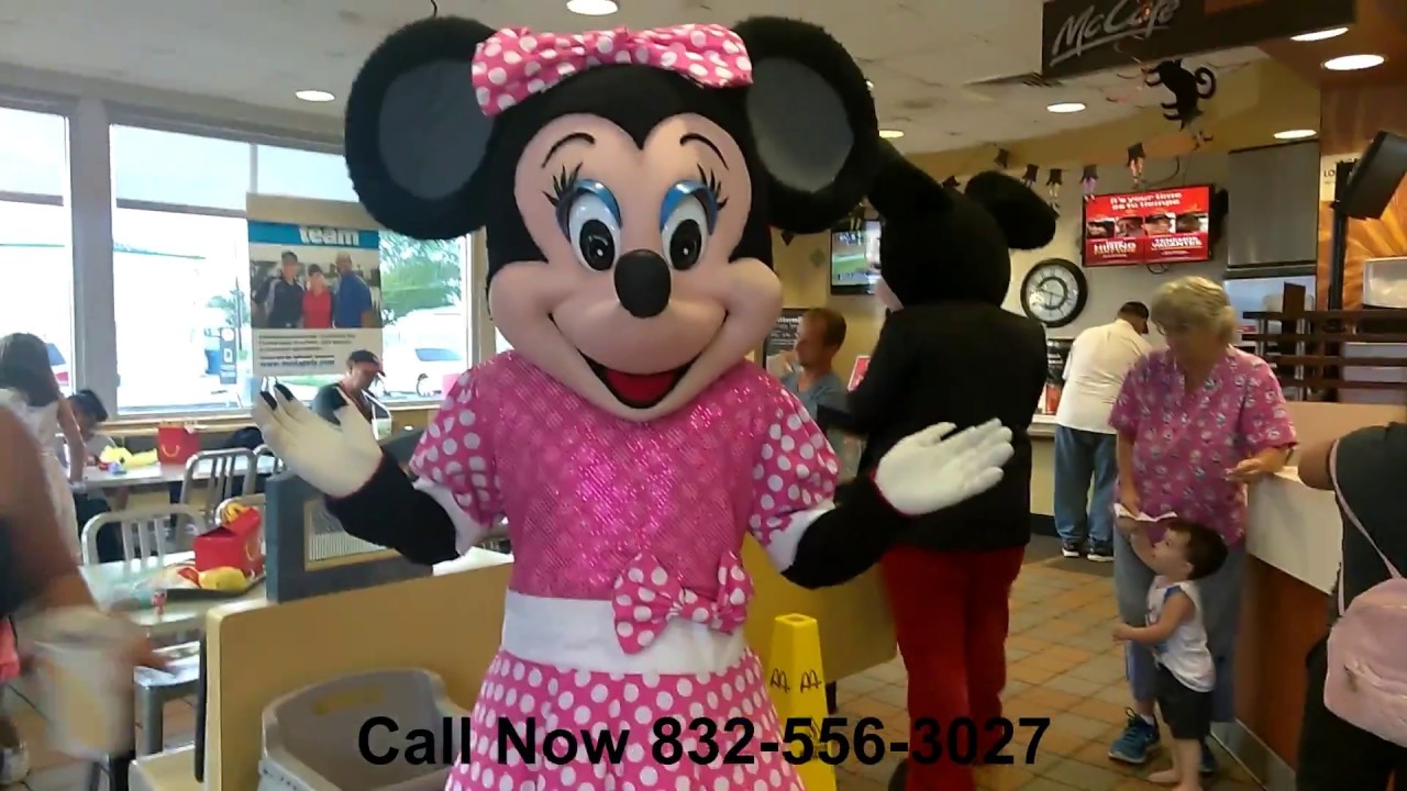 mickey mouse character for hire in Houston Texas call 832-556-3027 ...