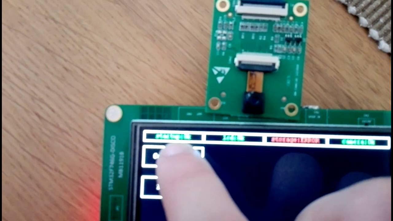 Stm32f7 Disco Embedded Systems Project Youtube