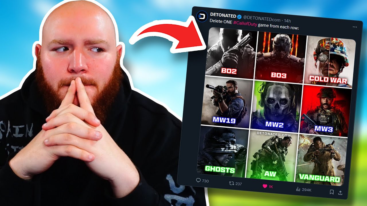 DELETE One Call of Duty Game From Each Row! - YouTube