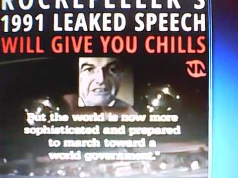 David Rockefeller at Bilderberg meeting in Baden 1991 - YouTube