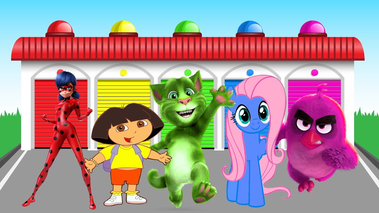 Learn Colors and Learn Numbers with LadyBug, Dora, Little Pony, Talking ...