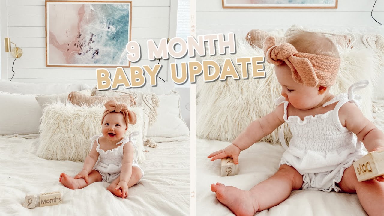 9 month baby update!! & trying a new baby water toy for summer - YouTube