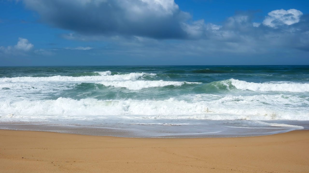 Spring Tides Waves 🌊 1 Hour Continuous Ocean Video (no loop) - YouTube