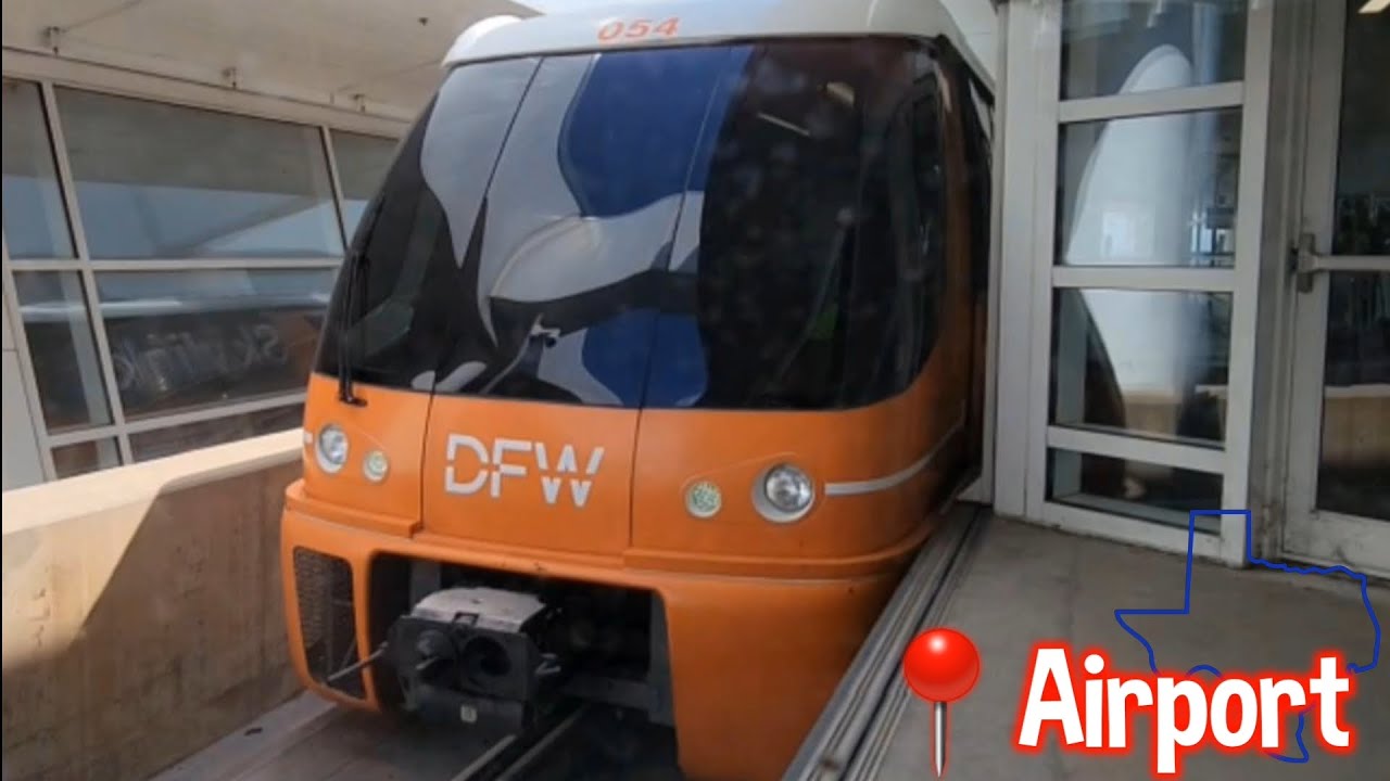 The DFW Texas SKYLINK Airport Train - YouTube