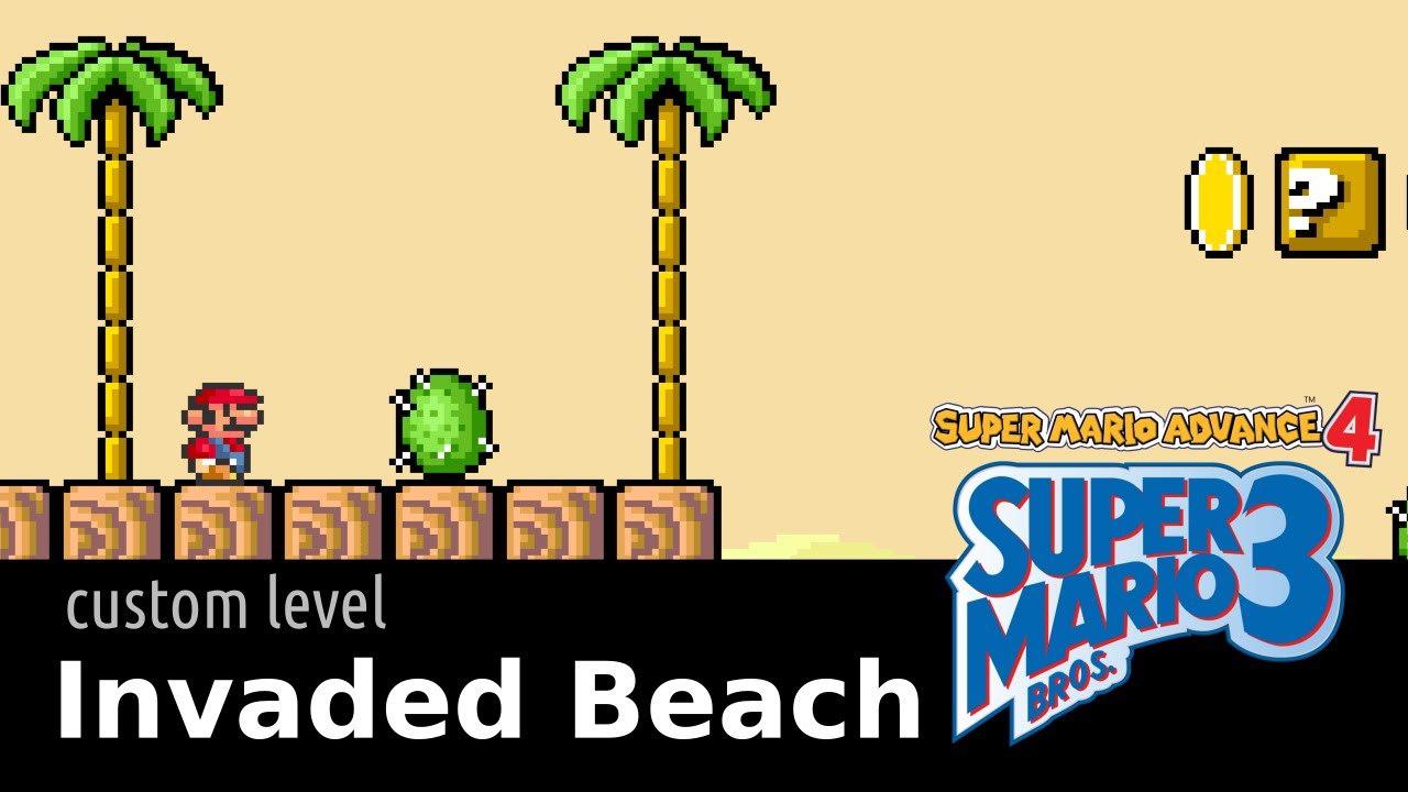 SMA4 custom level - Invaded Beach - YouTube