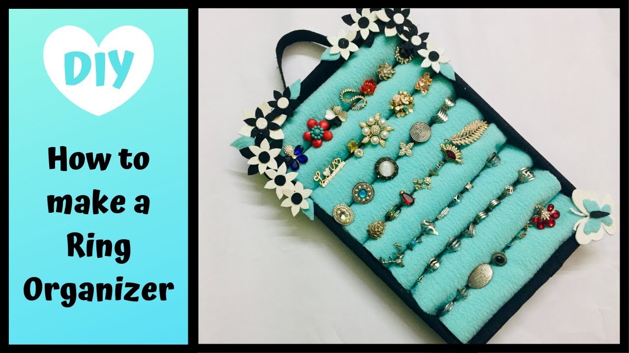 DIY Ring Organizer, Jewelry Organizer, Best Out of Waste, Cardboard ...