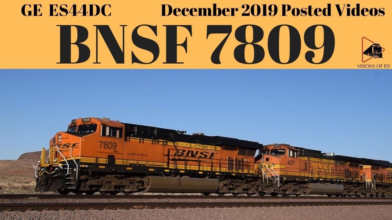 BNSF Intermodal Train BNSF 7809 Westbound 10/21 Eastbound 10/23/2019 ...
