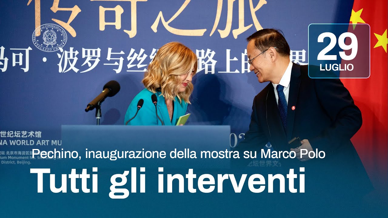 Pechino, il Presidente Meloni interviene al World Art Museum - YouTube