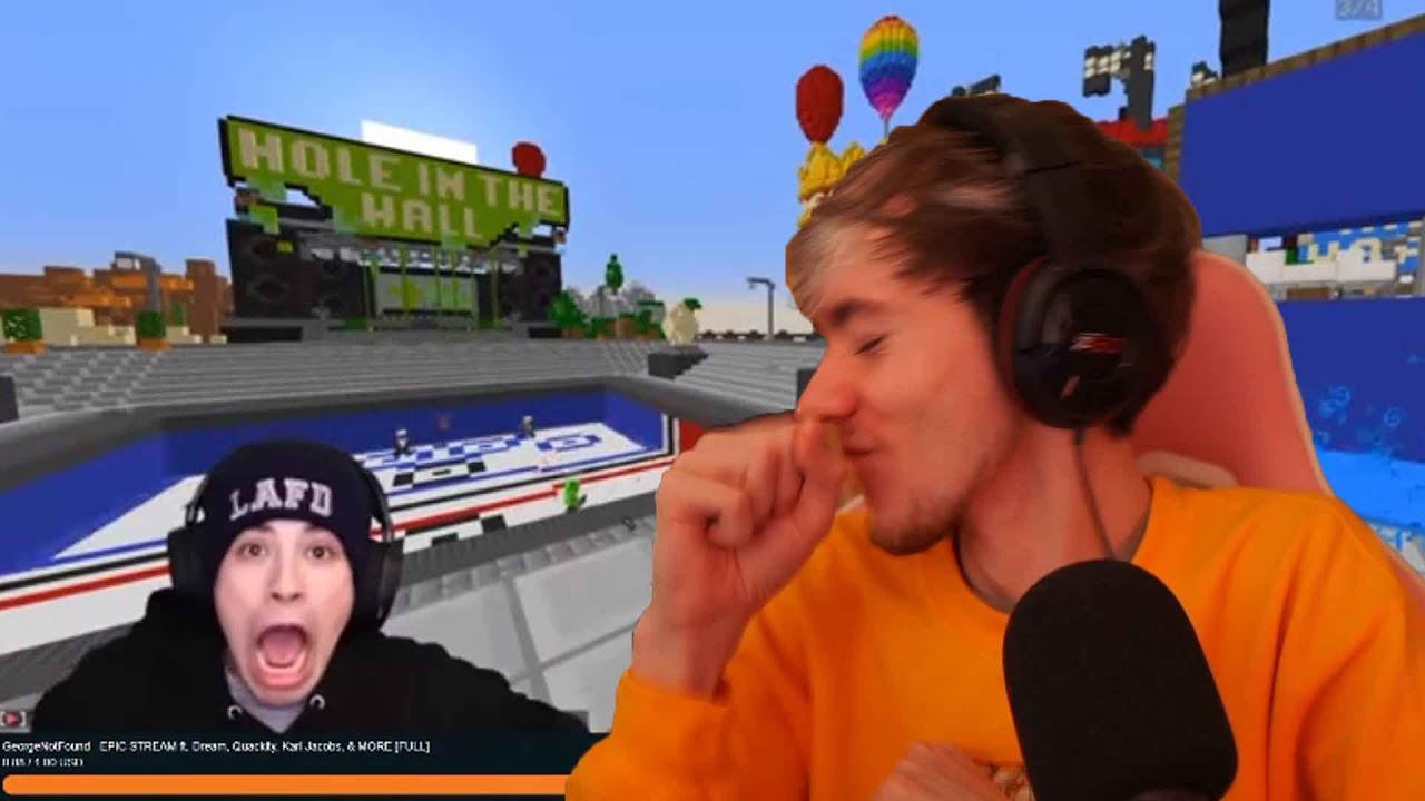 Fundy laughs at GeorgeNotFound's scream - YouTube