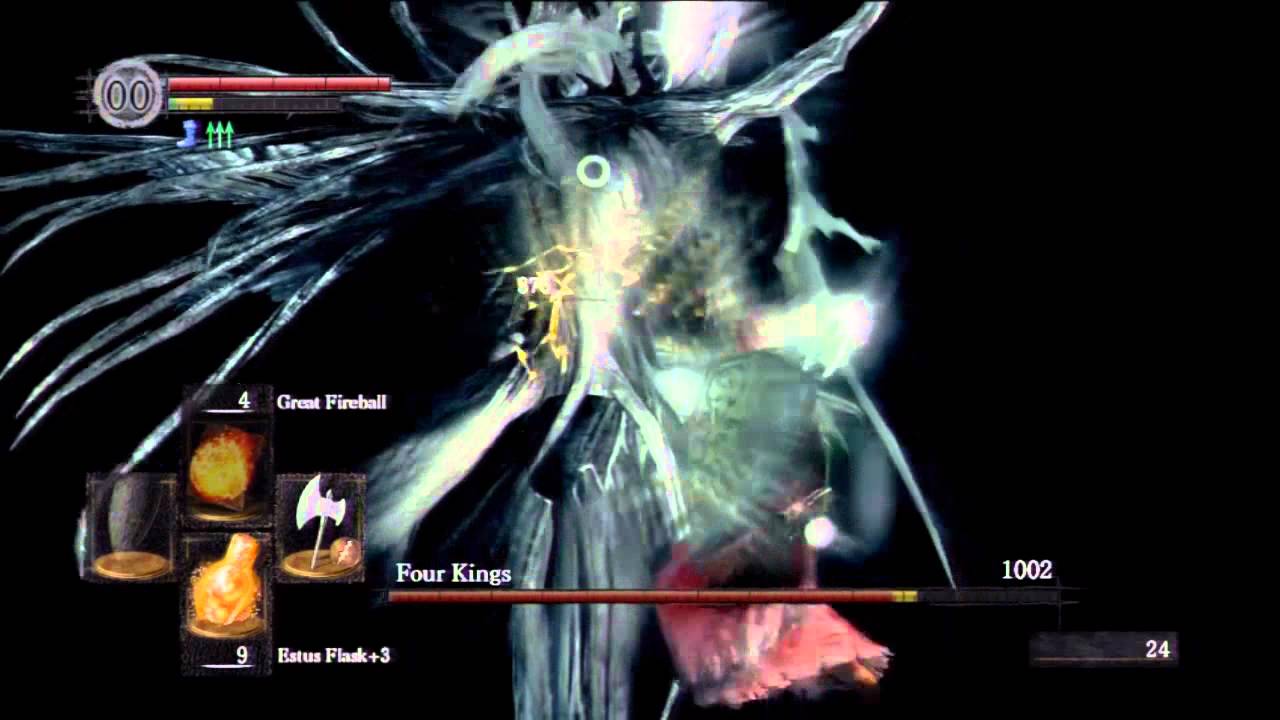 Dark Souls - Four Kings SL1 guide - YouTube