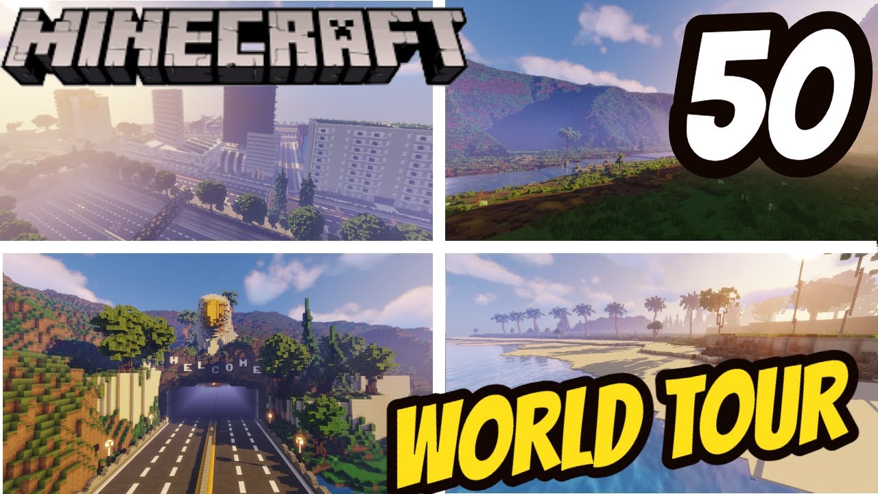 WORLD TOUR - Building a City - Minecraft - Ep50 - YouTube