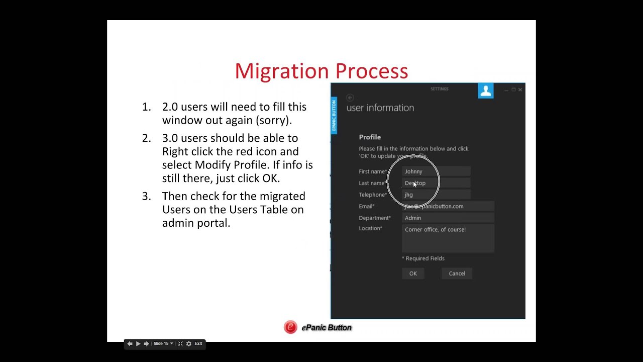 Migration to ePanic Button 4 0 - YouTube