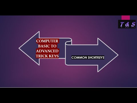 COMPUTER SHORTCUTS/ COMPUTER KEYS/ COMMON SHORTCUTS/ COMMON KEYS ...
