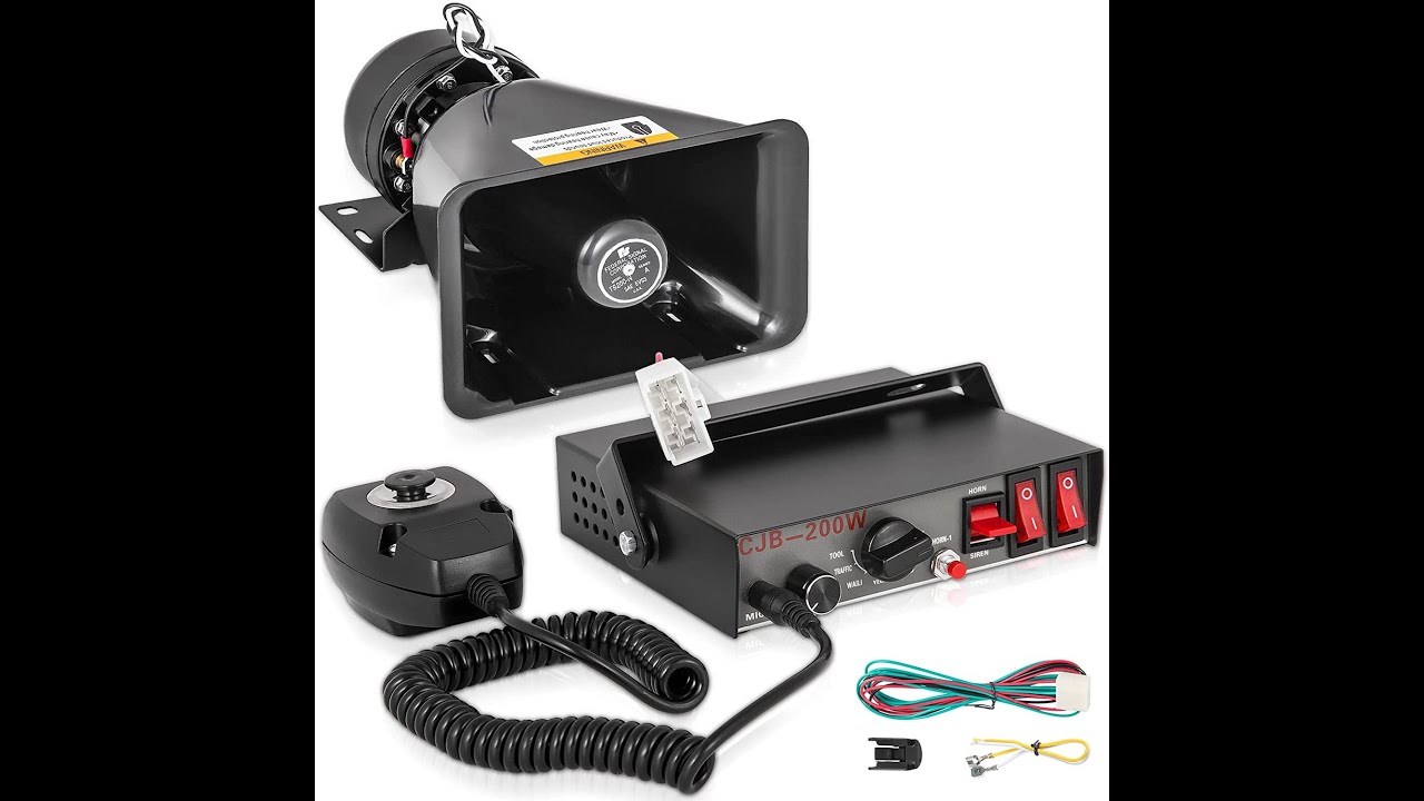 Спецсигнал СГУ 12v 200w "Federal Signal CJB-200W" (Рупор, микрофон ...