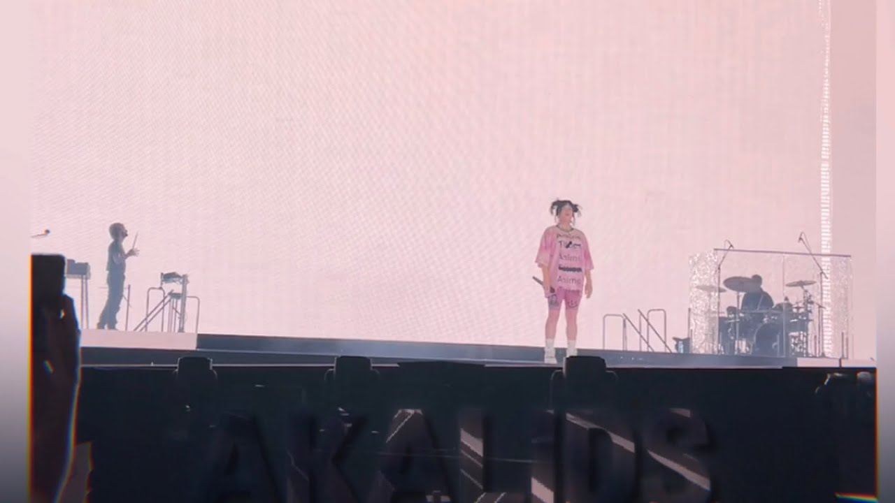Billie Eilish 2/6/22 - HTE TOUR show #3 - opening/bury a friend - YouTube