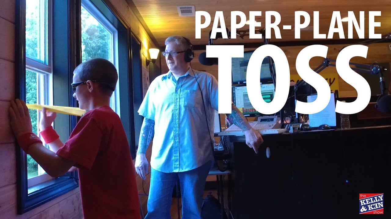 Kelly & Ken - Paper Airplane Toss - YouTube